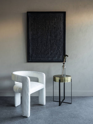 Libra Ivory Slub Chair