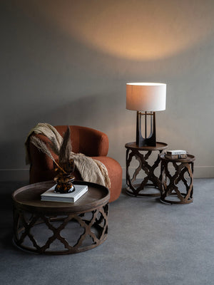 Libra Luna Ivory Bouclé Armchair