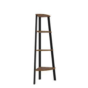 Ealing Pine Wood Black Corner Display Unit