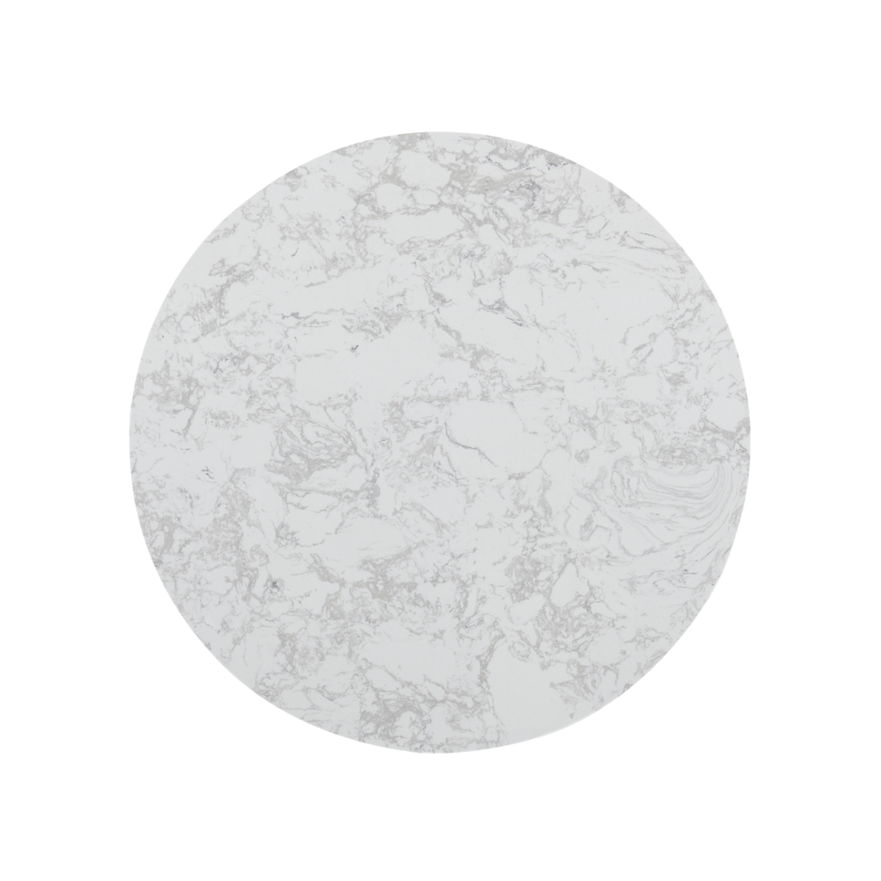Hazel Black & White Marble Round Dining Table | 2-4 Seater