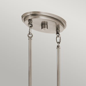Grand Bank 5 Light Chandelier - Grey